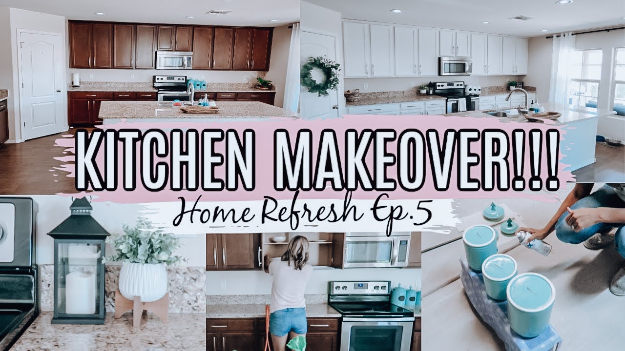 KITCHEN MAKEOVER | CLEAN AND DECORATE | HOME REFRESH EPISODE 5 - YouTube