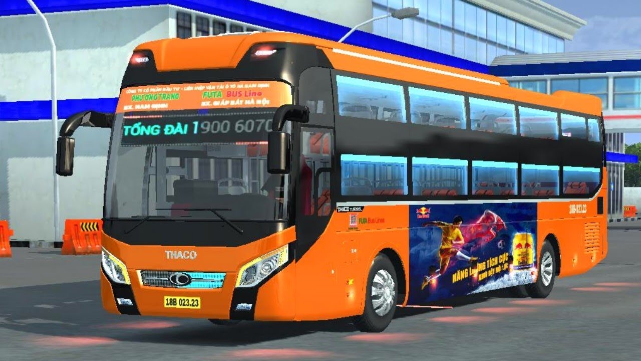 BUSSID V4.0.3 - Share Skin Phương Trang FUTA Kèm Led Chạy Thaco Online ...