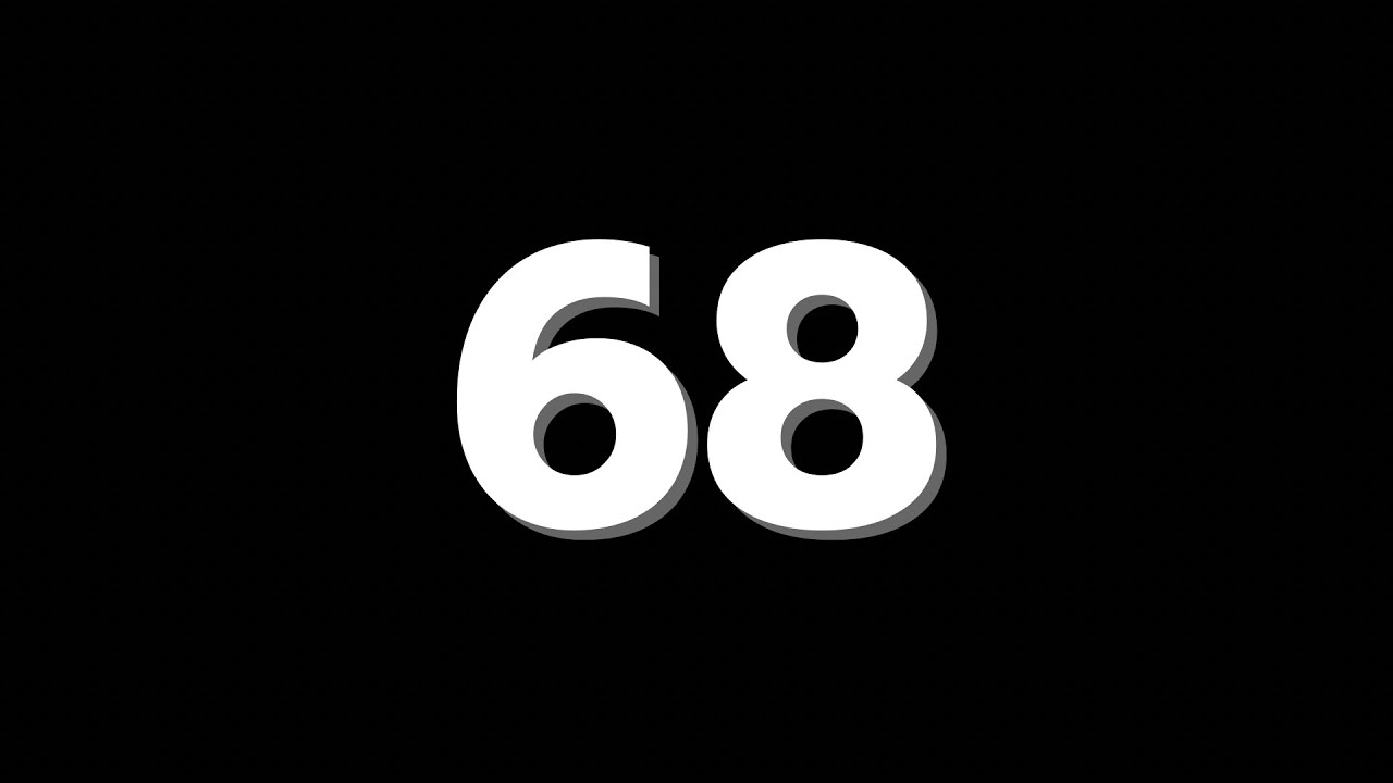 68 Second Countdown Timer With Sound Effect - YouTube