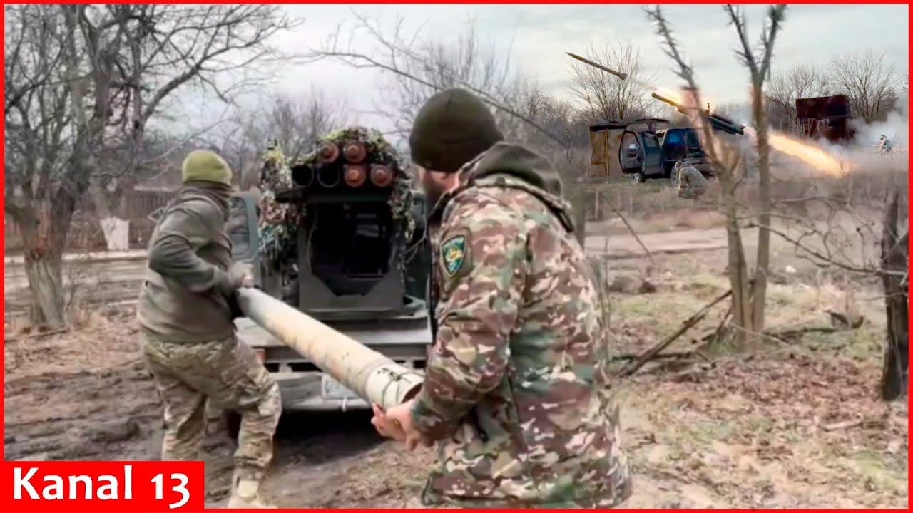 A combat image of "Sheikh Mansur" battalion of Chechens fighting ...
