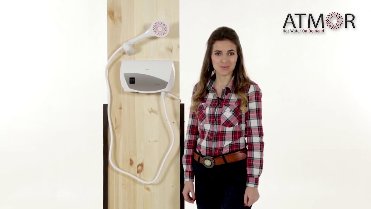 Проточный водонагреватель Atmor Lotus 3500 - YouTube