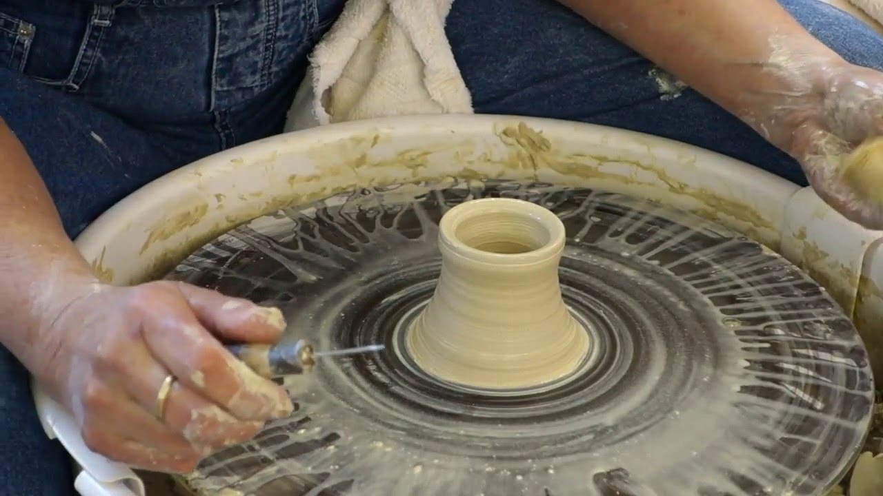 RingJug Pt2 Throwing the Neck and Trimming the Ring - YouTube