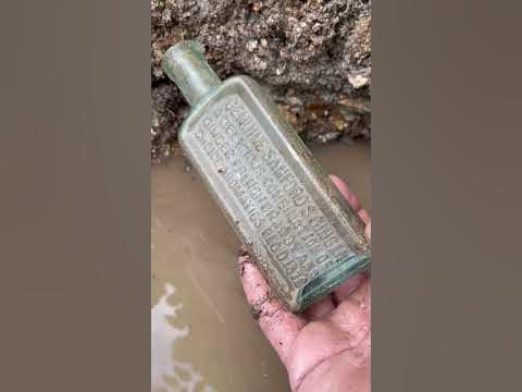 Bottles Dug in The River! Bottle Dump Digging Treasure Hunting Relic Hunt Metal Detecting ...