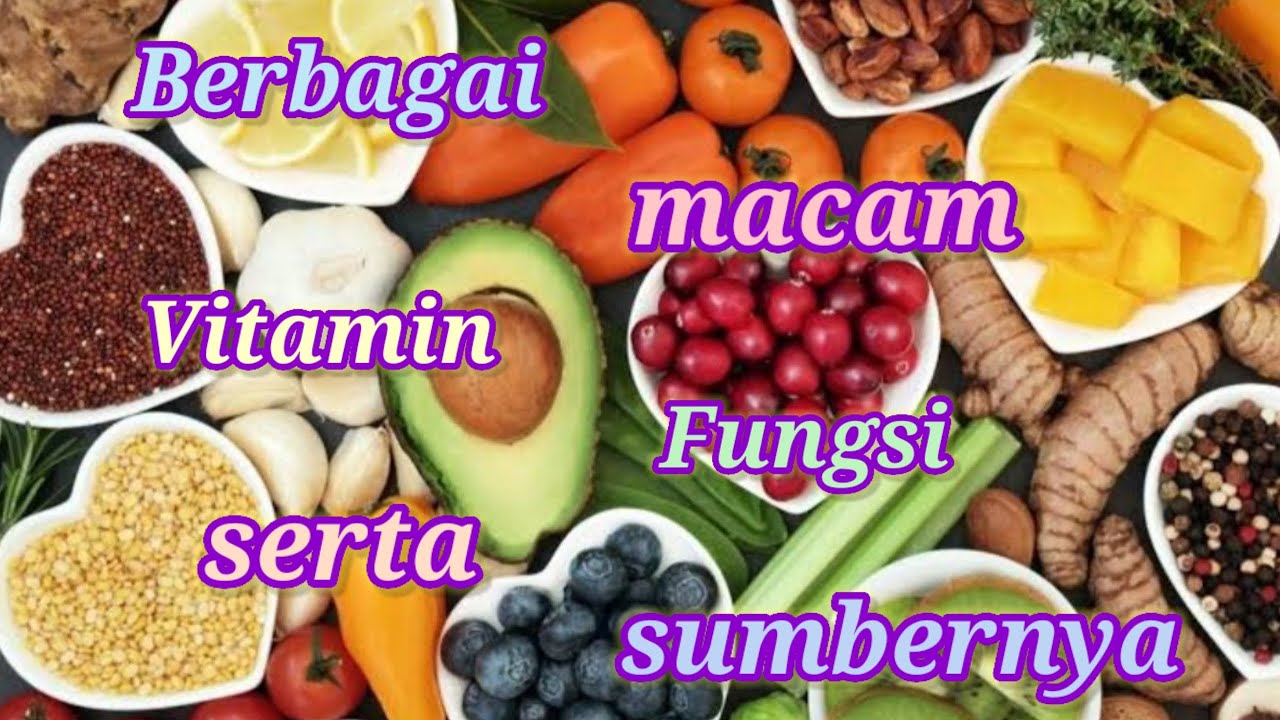 mengenal berbagai macam vitamin, fungsi, serta sumbernya - YouTube