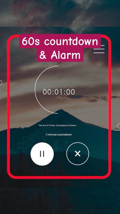 01:00s 🔔 60 Second COUNTDOWN with Tick Tock Sound Every Second and Alarm for 10s - No Loop - YouTube