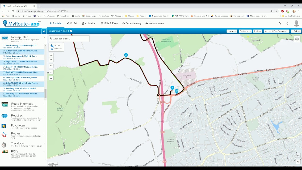 MyRoute-app Routeplanner - YouTube