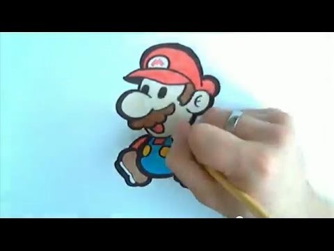 How to draw Paper Mario: Speed drawing! - YouTube