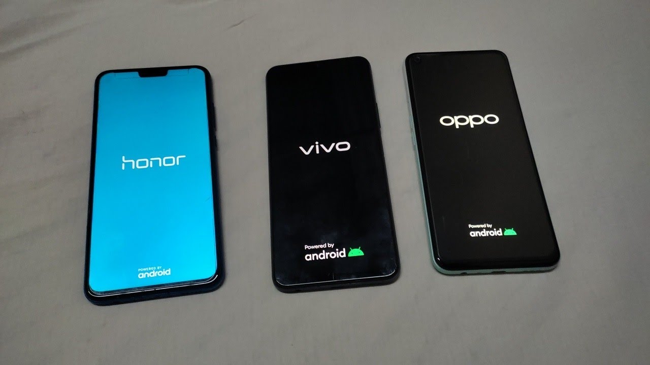 Honor vs Vivo vs Oppo reboot speed test / Honor, vivo Guess who win ...