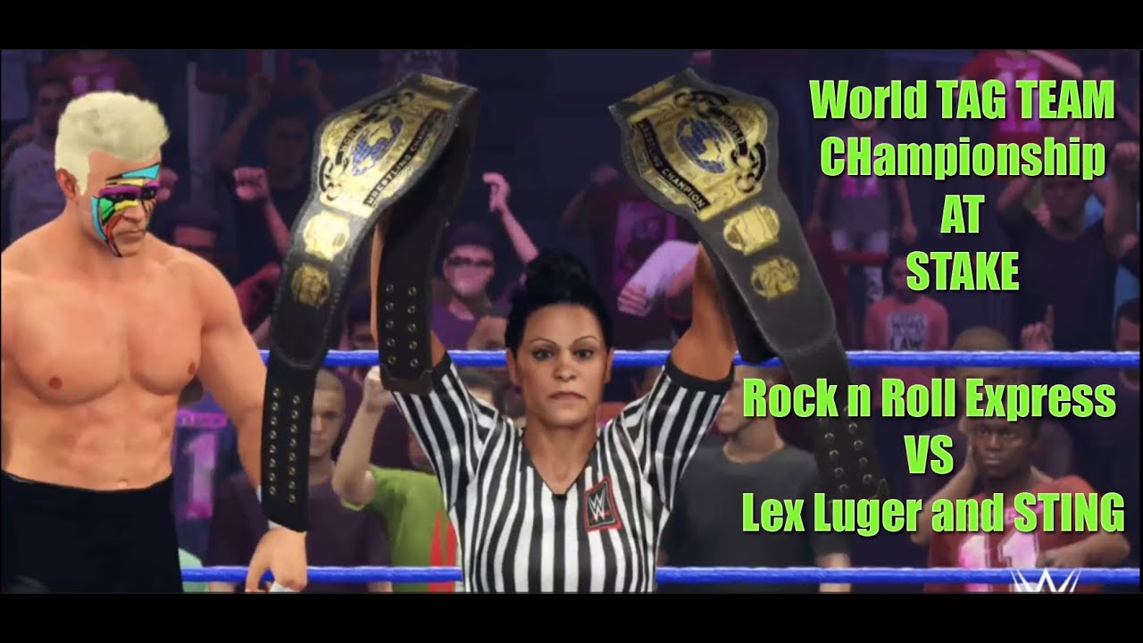 UFW - Rock n Roll Express vs Lex Luger and STING!!! Tag Team Titles on ...