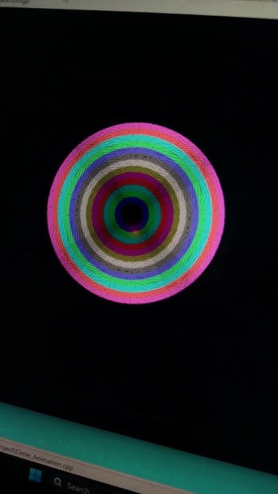 computer graphics programming in C language !! circle ⭕ !! status !! #coding #shorts - YouTube