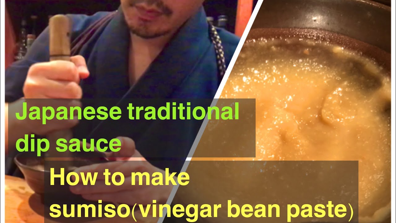 How to make sumiso(vinegar bean paste) - YouTube