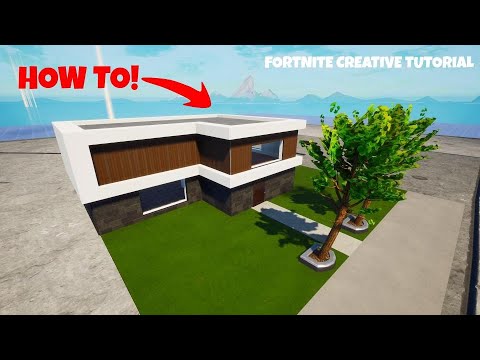 How to Build a Modern Mansion in Fortnite Creative (Very Simple) - YouTube