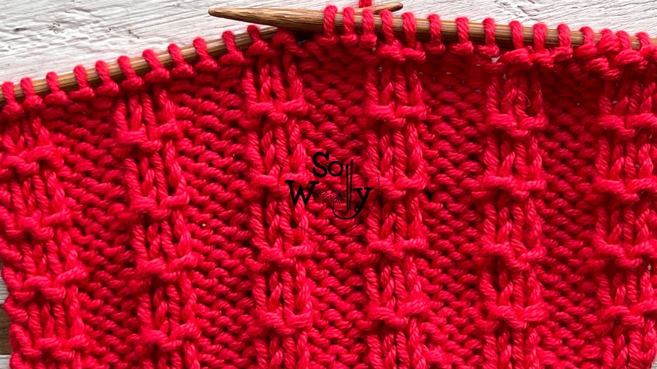 How to knit the Pique Rib stitch #2 (super easy and it doesn't curl ...