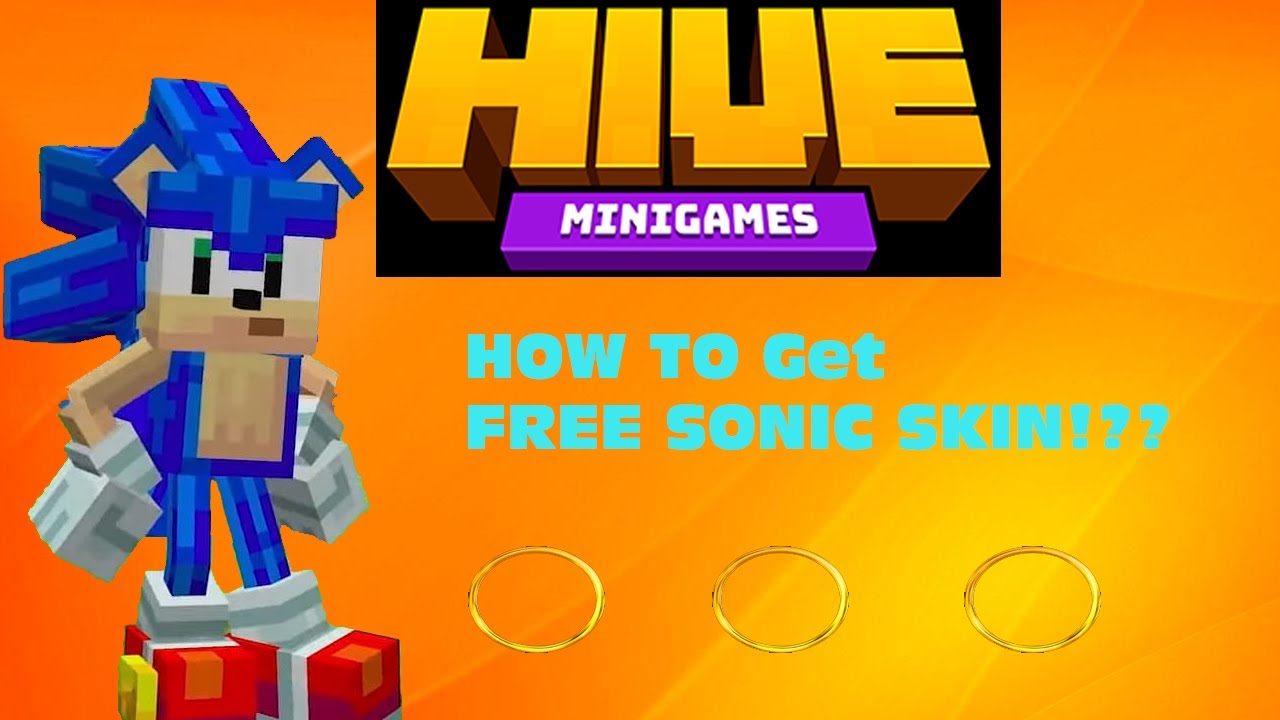 The Hive NEW SONIC Gamemode FREE SKIN SONIC - YouTube