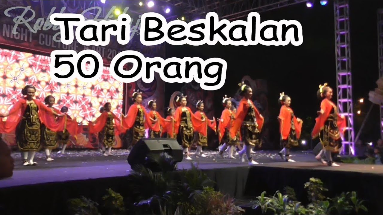 Tari Beskalan 50 Orang (Malang Night Culture & Art 2018) - YouTube