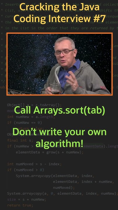 How can you sort an array? - Cracking the Java Coding Interview - YouTube