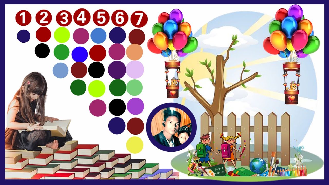 Learn Numbers From 1 To 10 With Color | 123 Number Names | 1234 Numbers ...