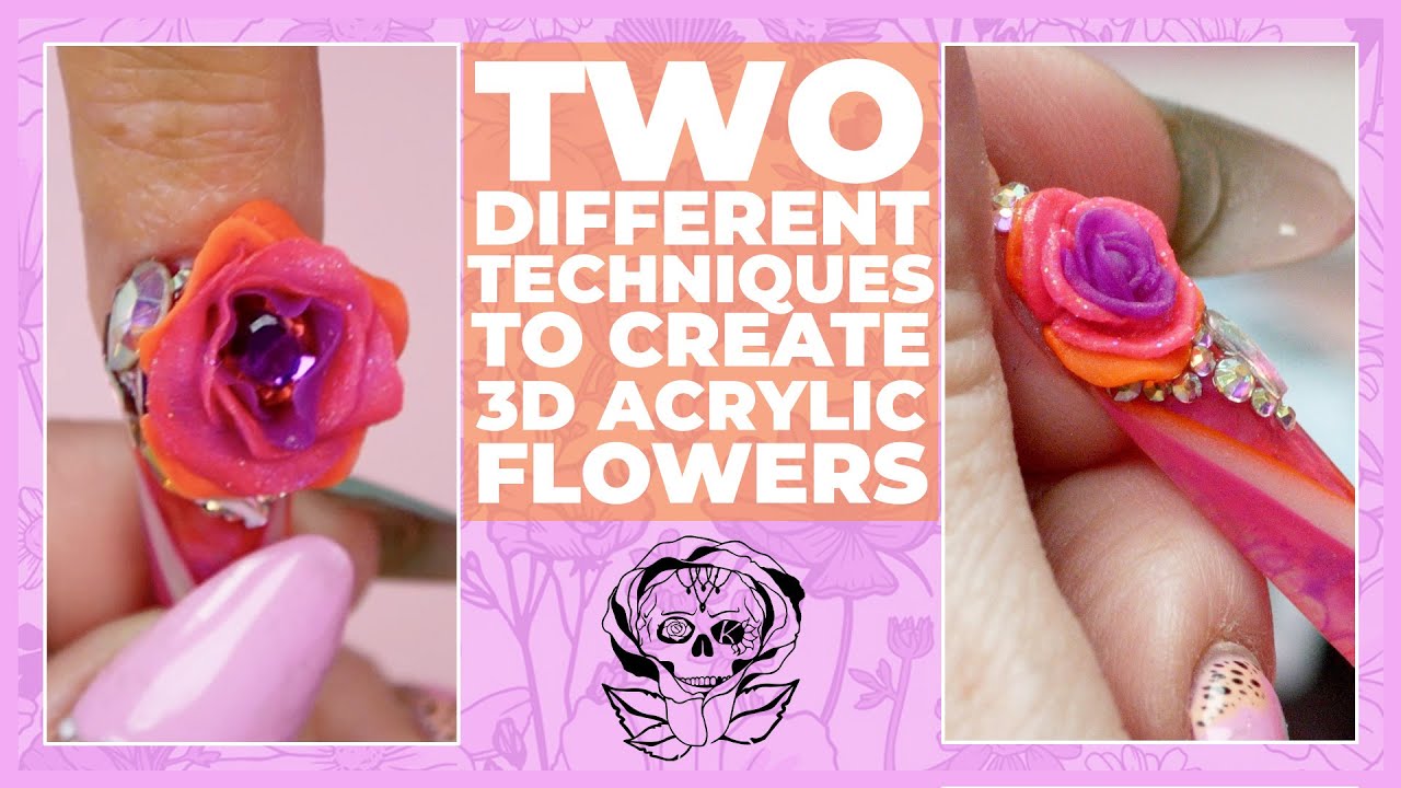 Two Different Techniques To Do 3D Acrylic Flowers YouTube two-different-techniques-to-do-3d-acrylic-flowers-youtube
