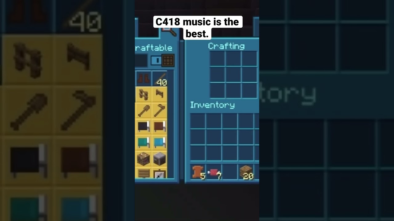 Minecraft music is so relaxing.. #shorts - YouTube