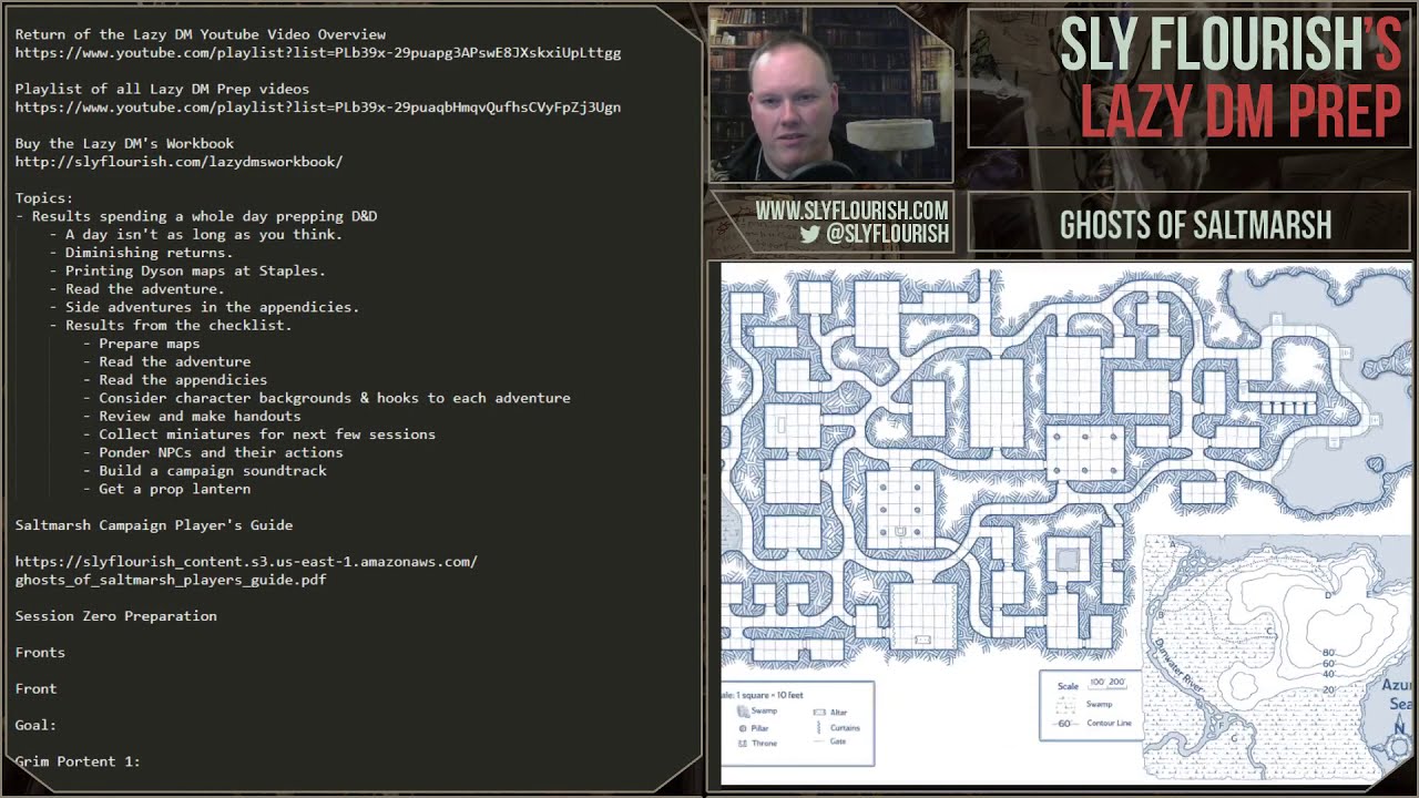 Lazy D&D Prep: Ghosts of Saltmarsh, Session Zero Part 2 - YouTube