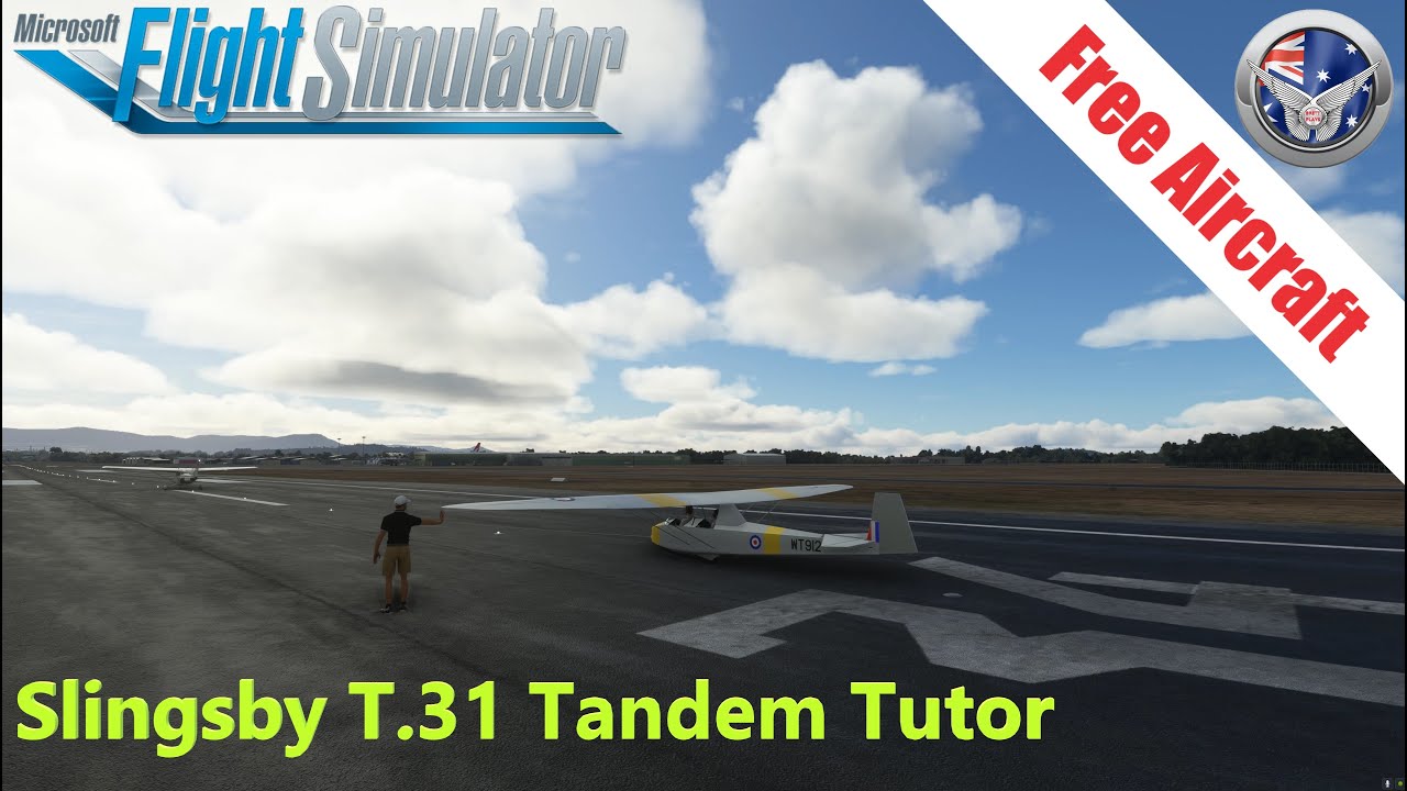 Freeware Aircraft - Slingsby T.31 Tandem Tutor - Microsoft Flight ...