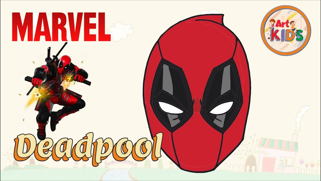 How To Draw Deadpool Marvel Tutorial - YouTube