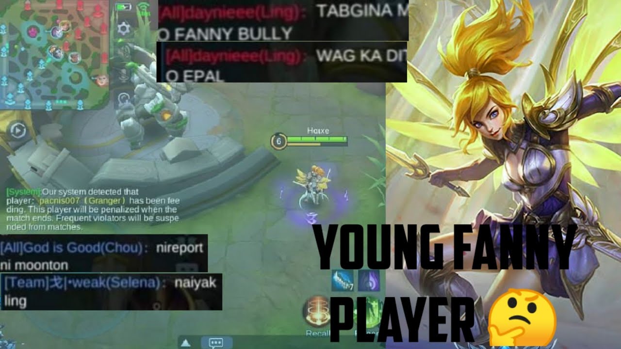 Fanny montage (young fanny player made the enemy cry) - YouTube