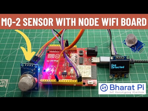 Smoke detector Using Bharatpi Node WiFi Board || @Bharat_Pi - YouTube