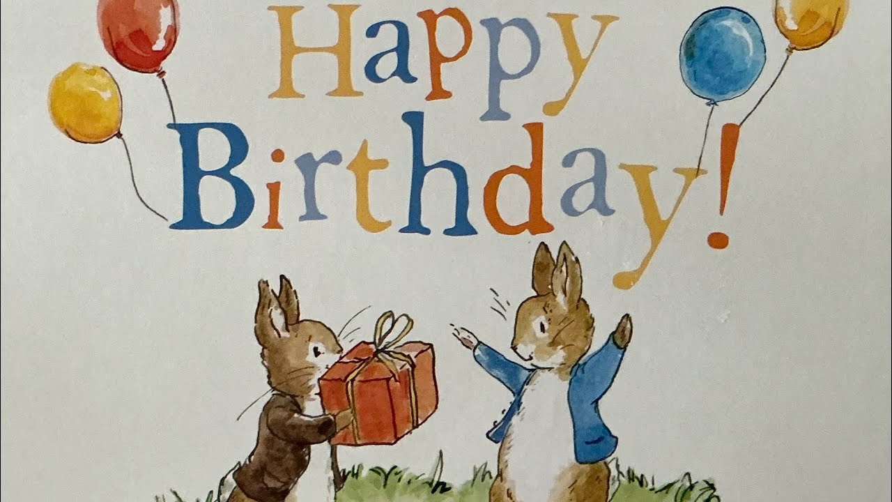 Board Book - Happy Birthday Peter Rabbit - YouTube