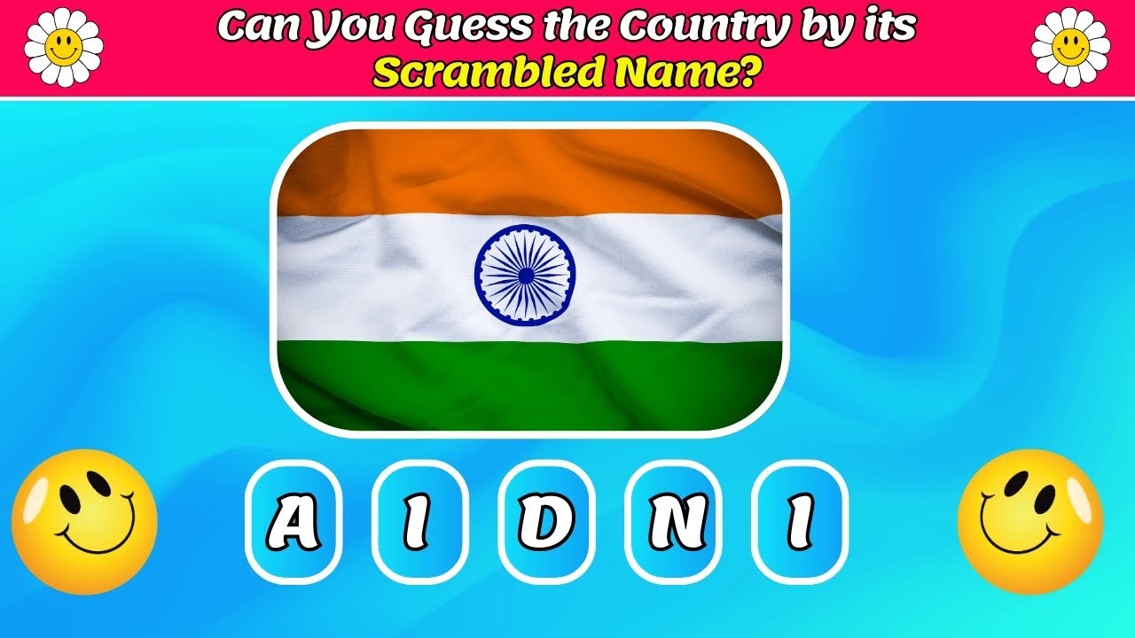 Can You Guess the Country by Its Scrambled Name? Ultimate Geography ...