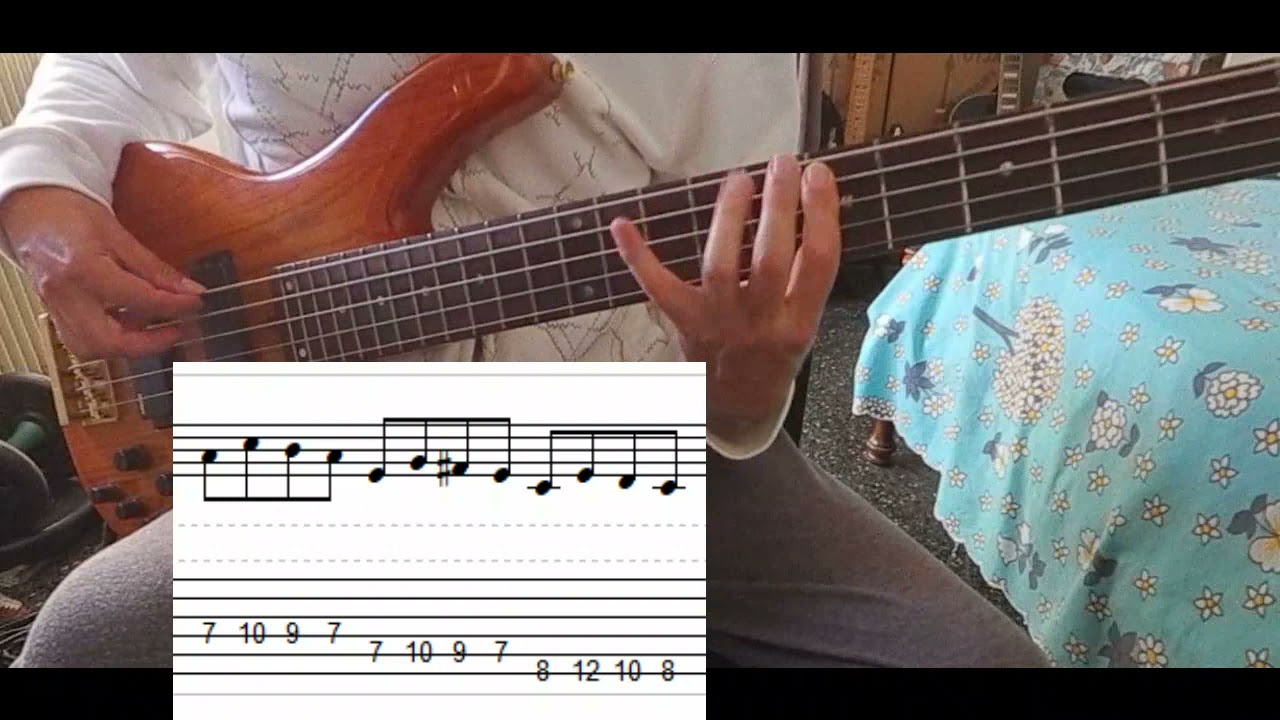 Am Triad Cyclical Quadruplet 2 Lick (with tabs) - DP's Bass ...
