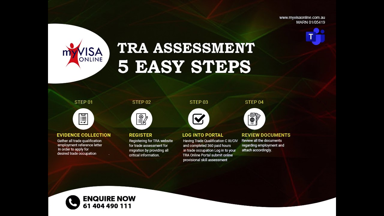 5 Easy Steps How to Apply for TRA – Provisional Skill Assessment - YouTube