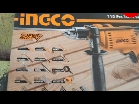 INGCO, tool kit, drill kit, unboxing, what's inside, tools included ...