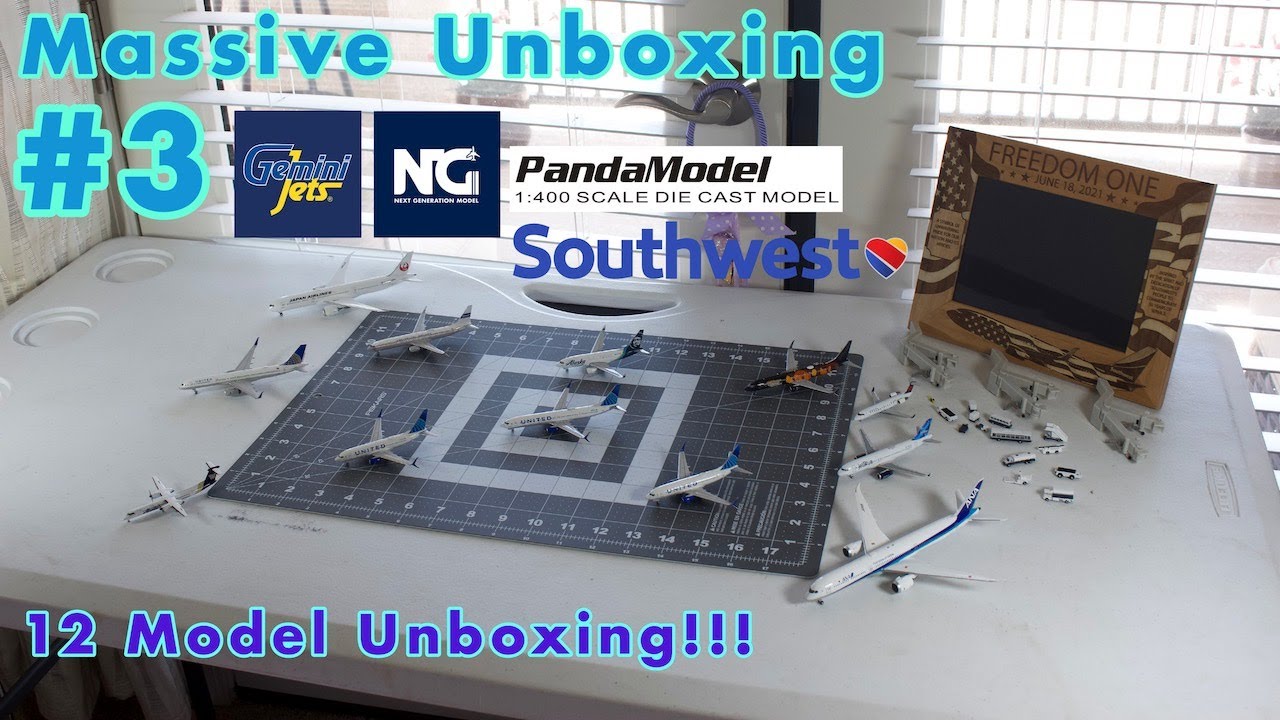 HUGE 12 Model Unboxing!!!| GeminiJets, NG Models, Panda Models| Massive ...