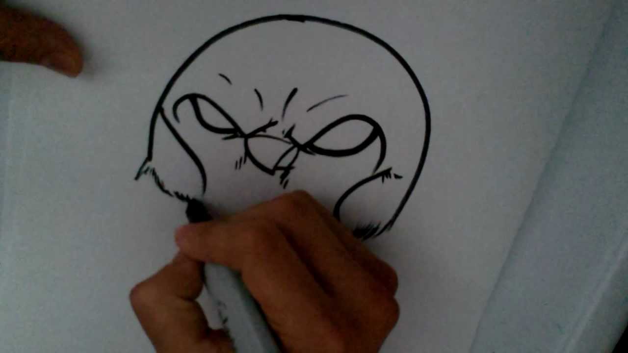 How to Draw Angry Eyes - How to Draw Angry Birds - YouTube