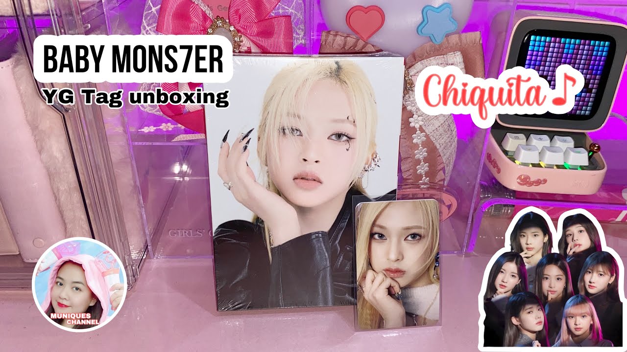 [unboxing] BabyMonster Sheesh YG Tag Chiquita Mini Album Baemon ...