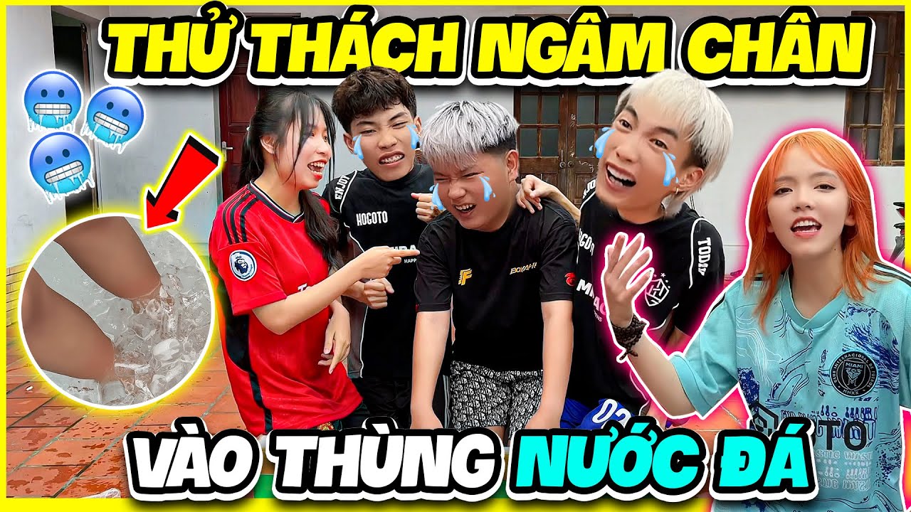 Bé Mon Thử Thách Cho Mọi Người Ngâm Chân Thùng Nước Đá | #bemontv # ...