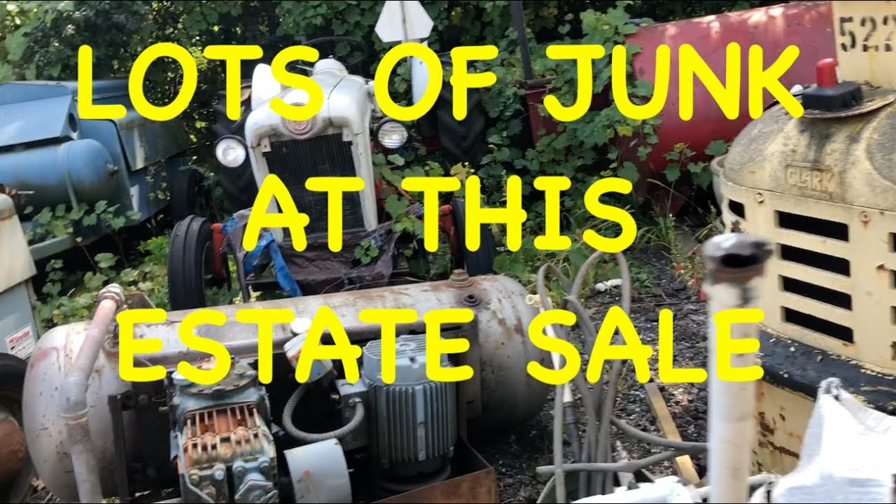 Crazy amount of junk at an estate sale - YouTube