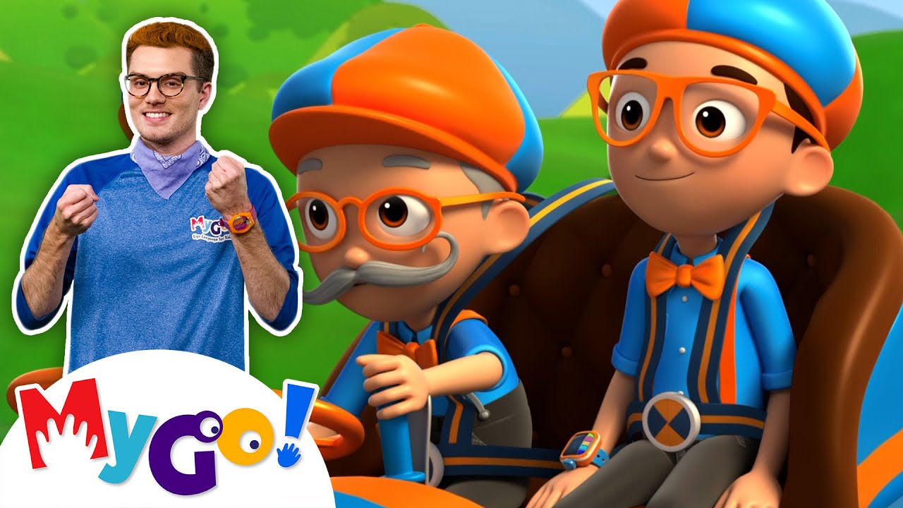 Blippi Wonders | Blippi Explores The First Car! + MORE! | MyGo! Sign ...