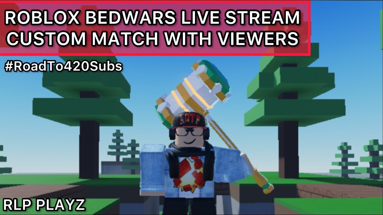 🟣roblox Bedwars Live With Viewers Custom Matches And More Road To