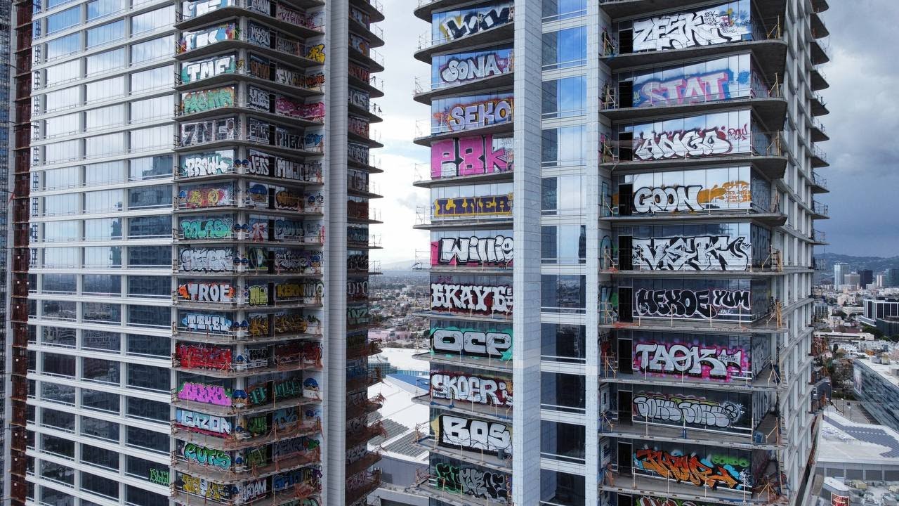 Graffiti Towers in DTLA - YouTube