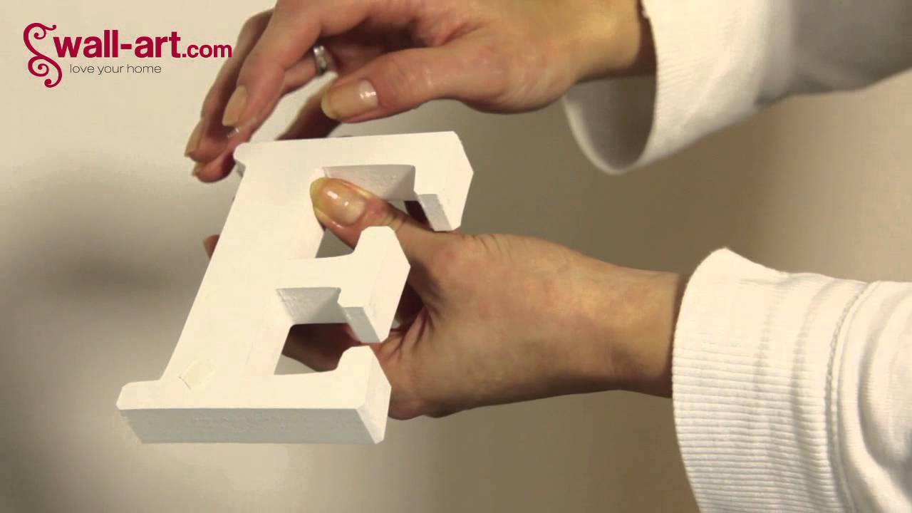 3D Decoration Letters - wall-art.com - YouTube