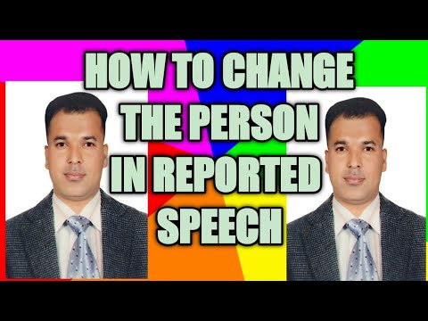 Indirect speech the first person change according to subject of ...