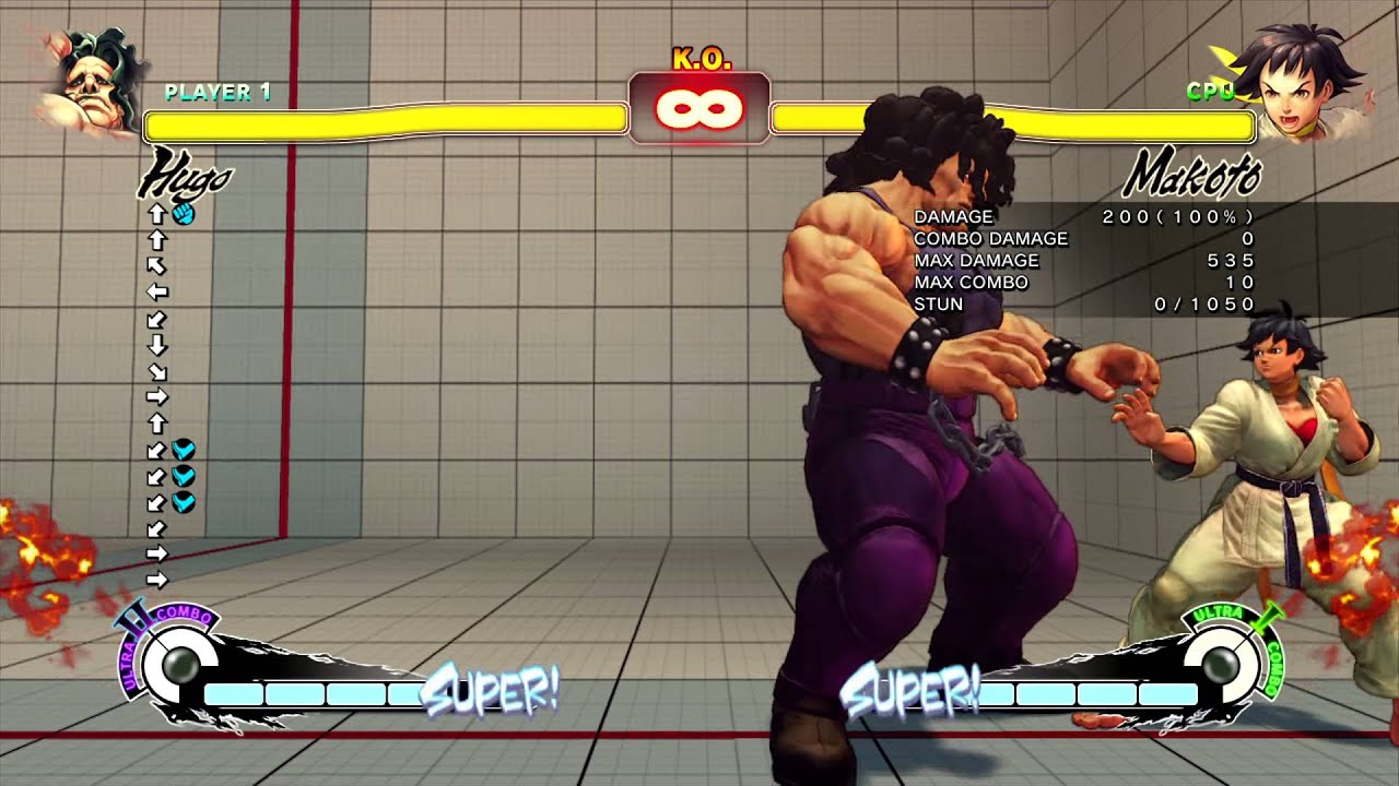 USF4 Hugo kara-EX Moonsault Press - YouTube