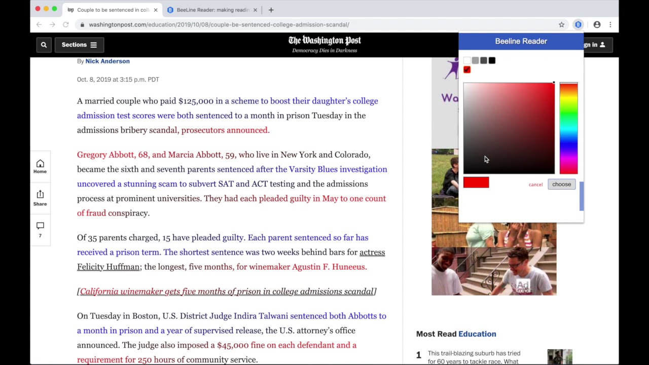 BeeLine Reader for University Students - YouTube