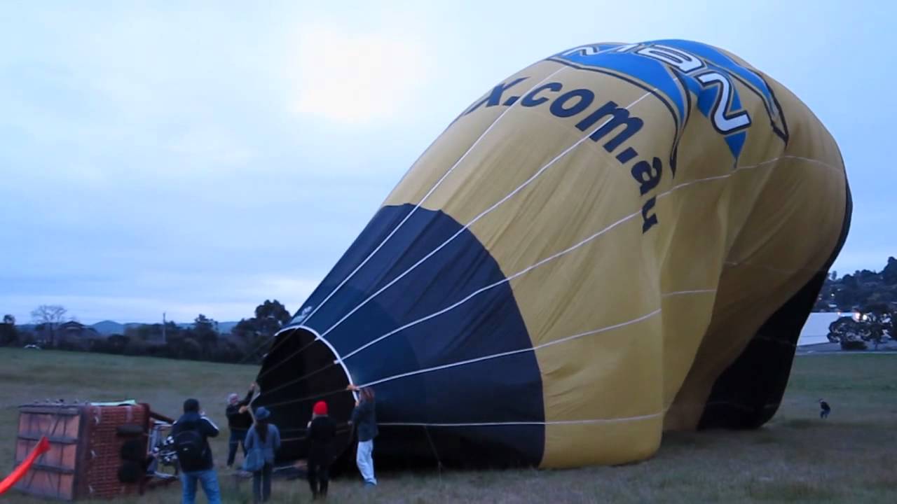 Hot Air Balloon: Inflation - YouTube