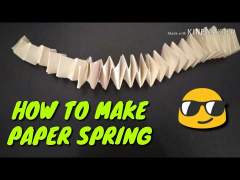 How to make paper spring. - YouTube