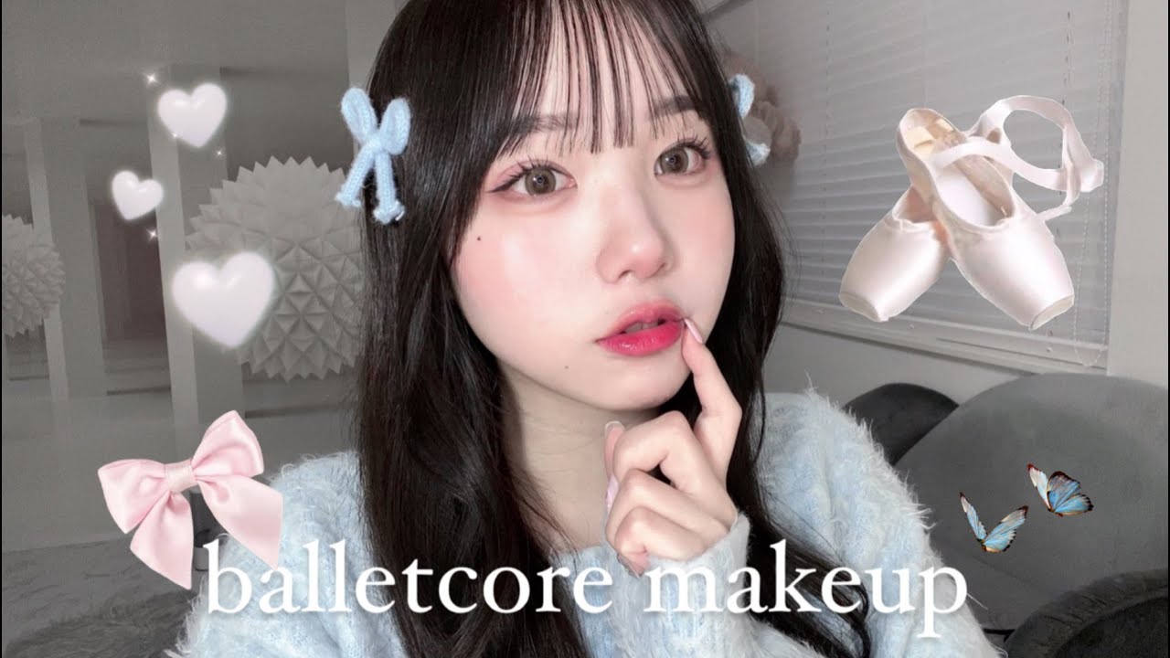 バレエコアメイク🩰🤍balletcore makeup .· - YouTube