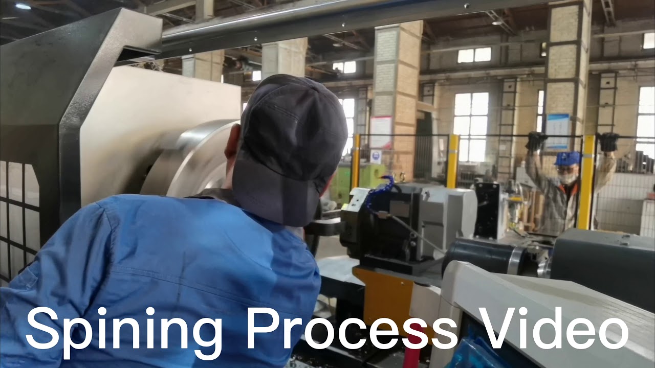 Metal spinning inner molding process video. - YouTube