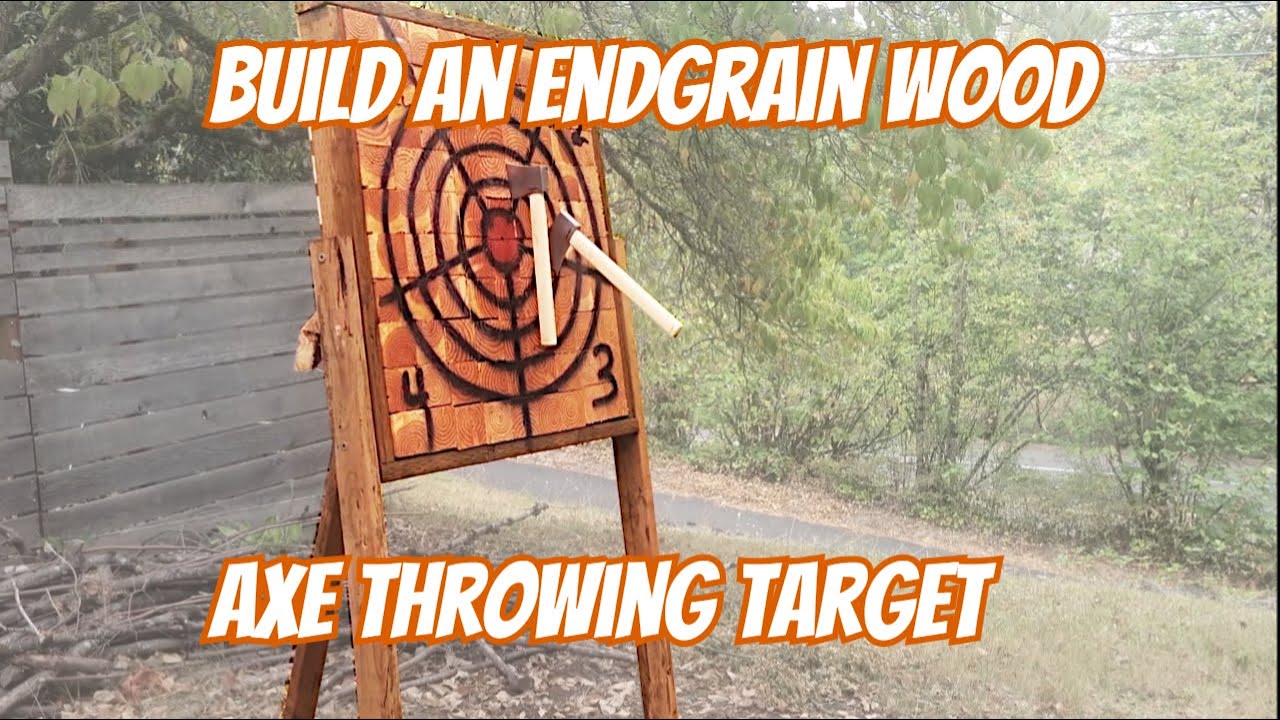 Build an Axe Throwing Target with End Grain Wood DIY [Great for Shovels ...